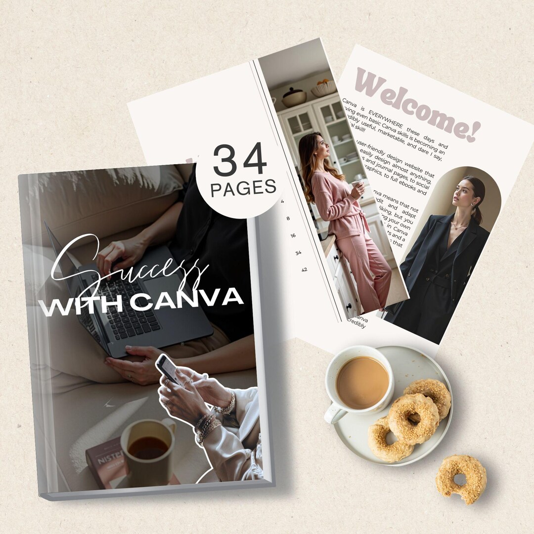 Canva Beginner's Guide: 34-page Design & Editing Tutorial (PLR License ...
