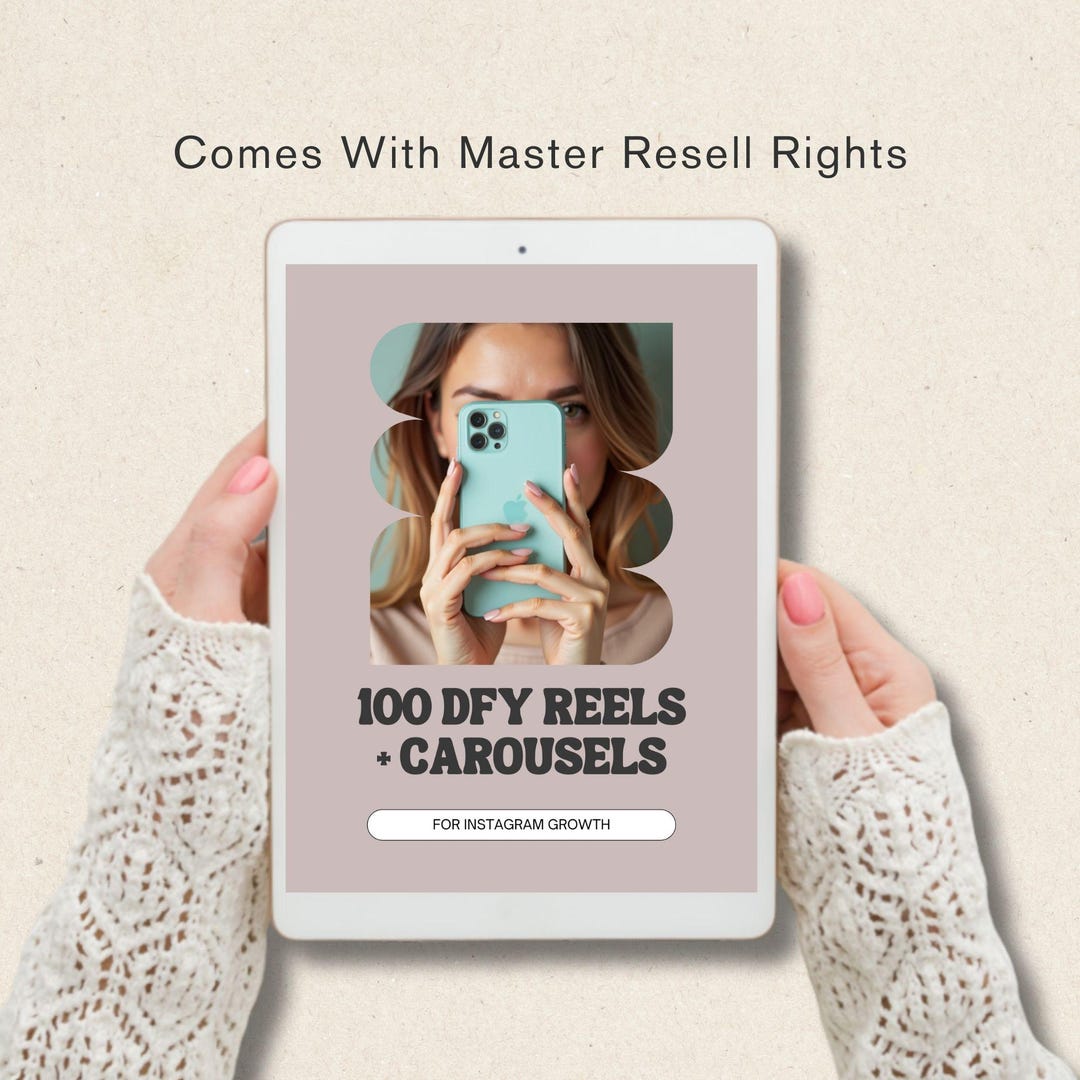 100 DFY Reels + Carousels, Faceless Digital Marketing Reels, 100 Reels With Hooks & Captions ...