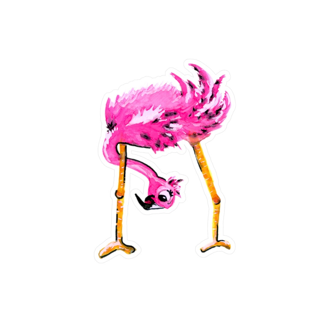 Flamingo-2 Kiss-cut Vinyl Decals Water, Scratch & Uv-resistant Satin ...