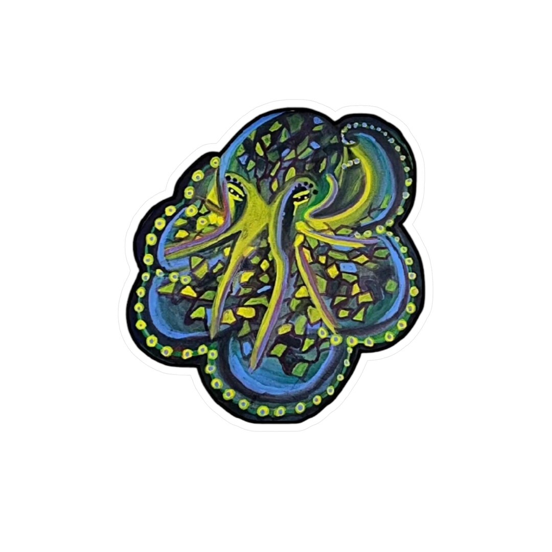 Octopus Kiss-cut Vinyl Decals Water, Scratch & Uv-resistant Satin ...
