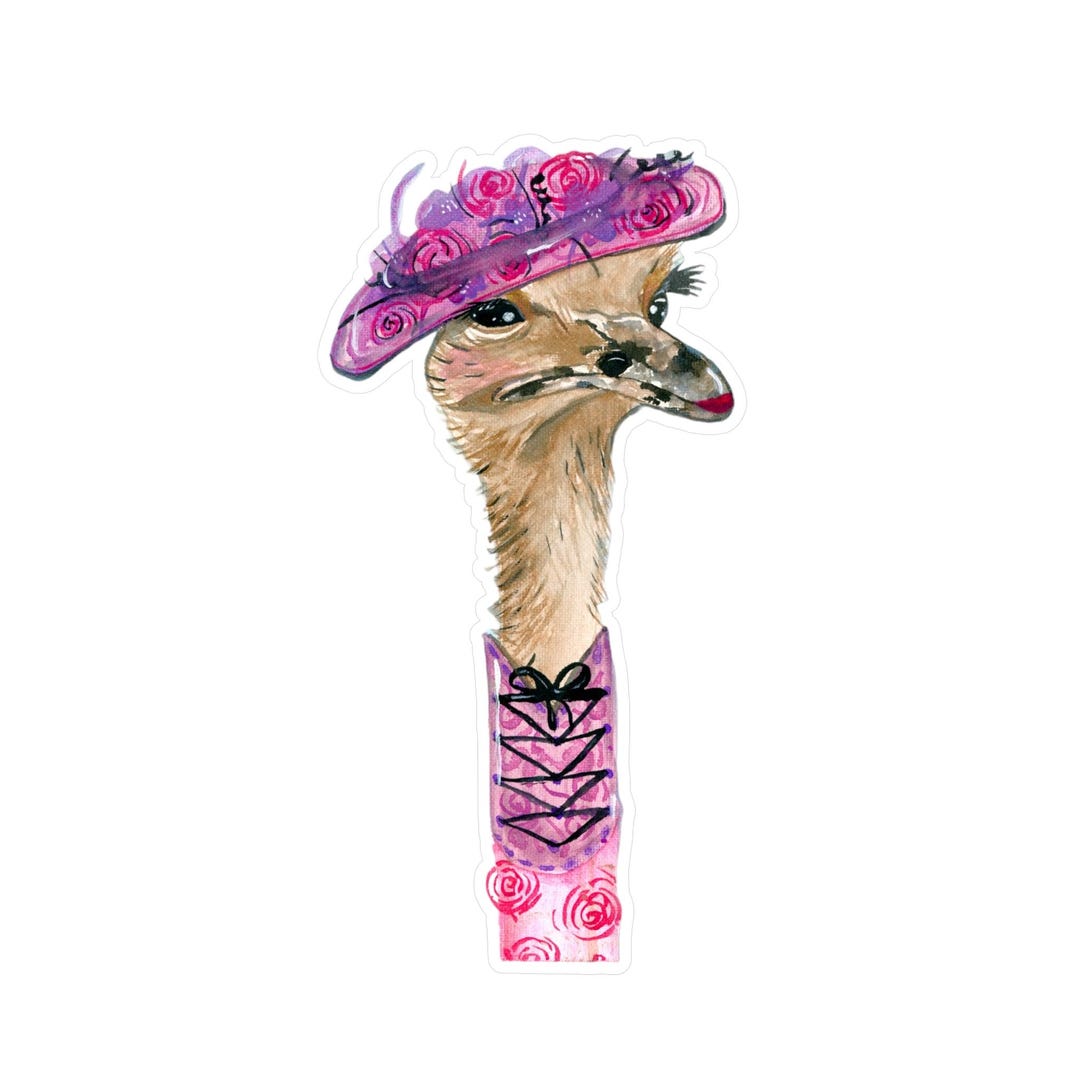 Ostrich Vinyl Kiss-cut Decal Water, Scratch & Uv-resistant Satin Finish ...