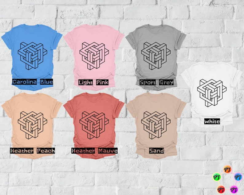 Geometric Shape Hexagon Polygon Hipster T-shirt, Abstract Shirt ...