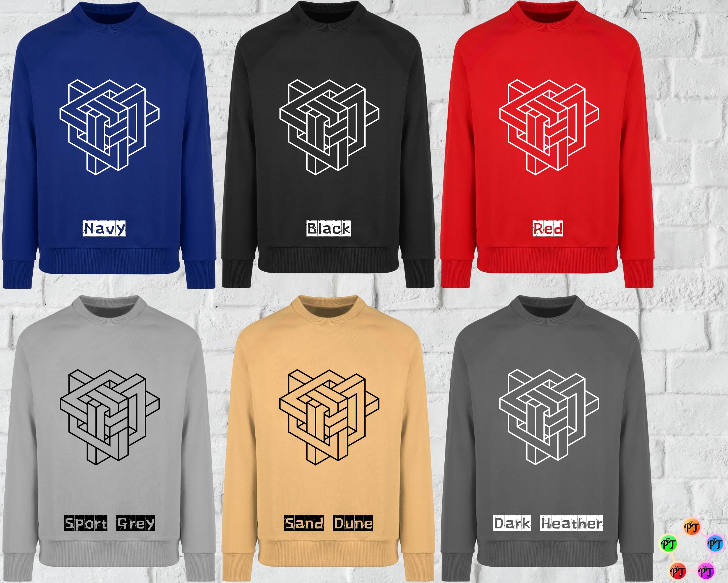 Geometric Shape Hexagon Polygon Hipster T-shirt, Abstract Shirt ...