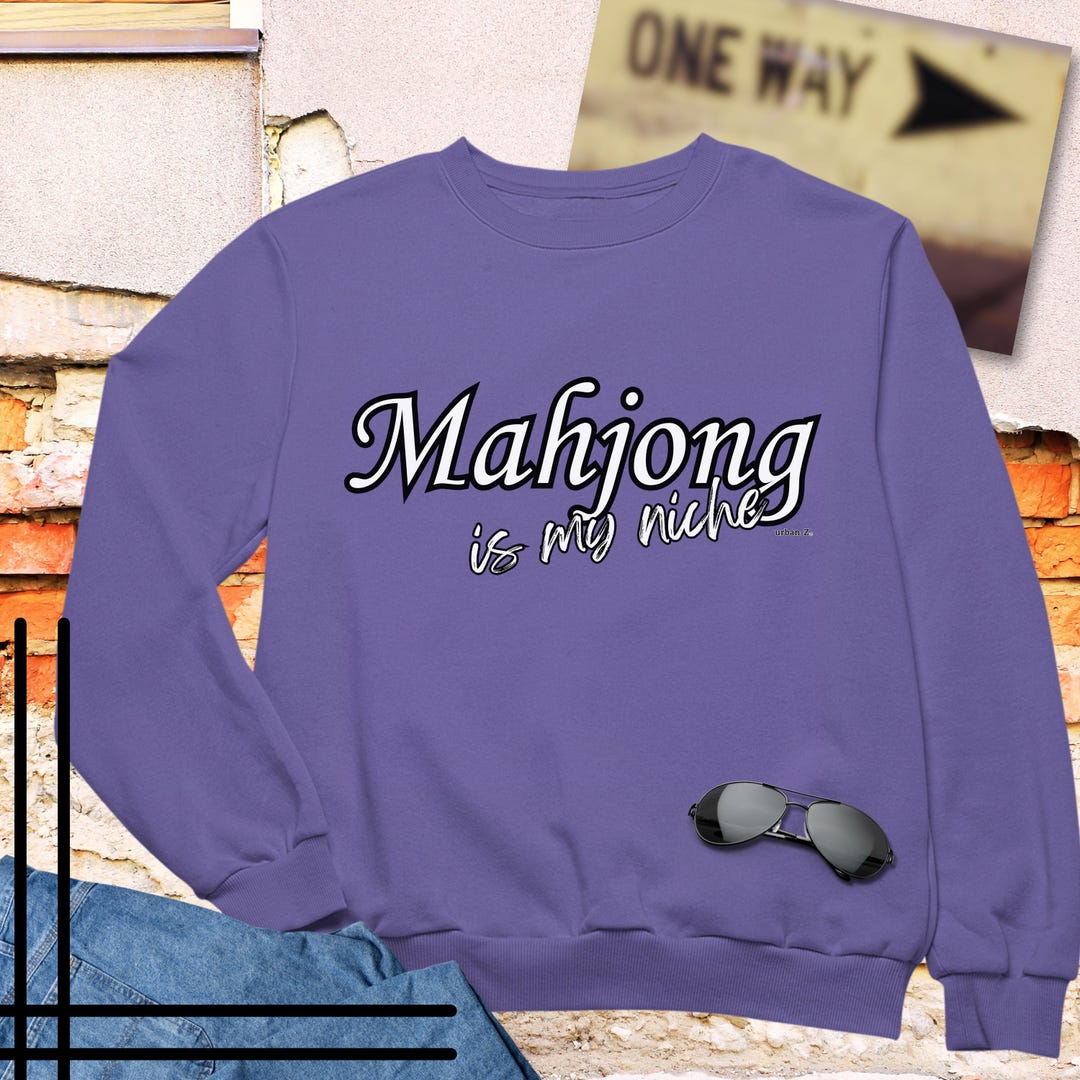 Mahjong Gift Sweatshirt for Mahjong Lovers of All Levels, Fun Mahjong ...
