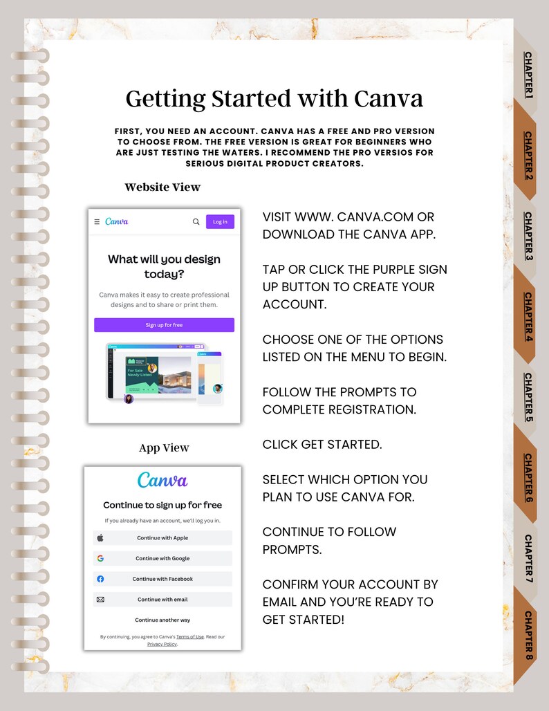 Step-by-step Guide to Designing Stunning Graphics With Our Digital Download Planner Course ...
