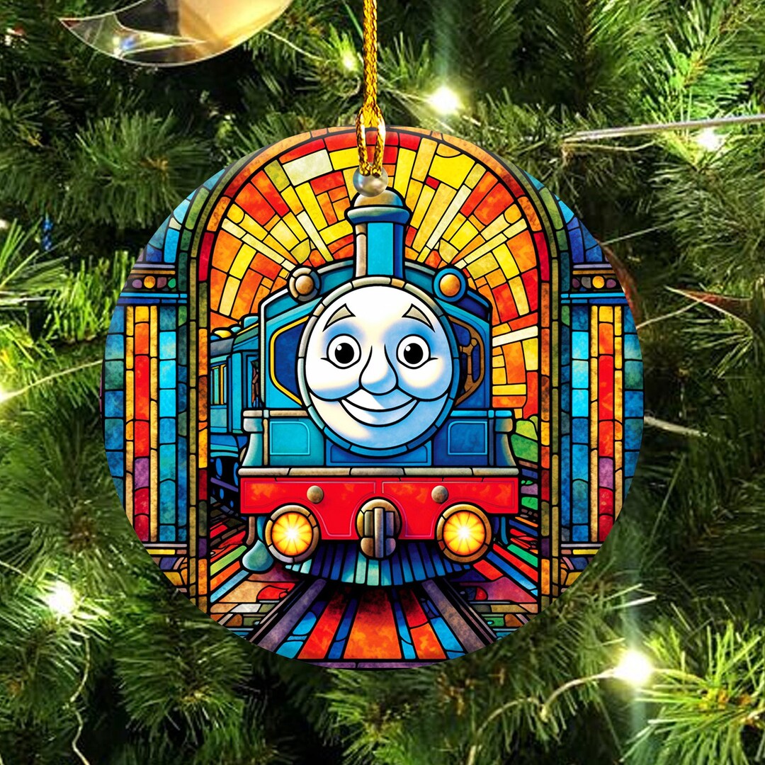 Circle Acrylic Thomas and Friends 3D Stained Glass Christmas - Etsy
