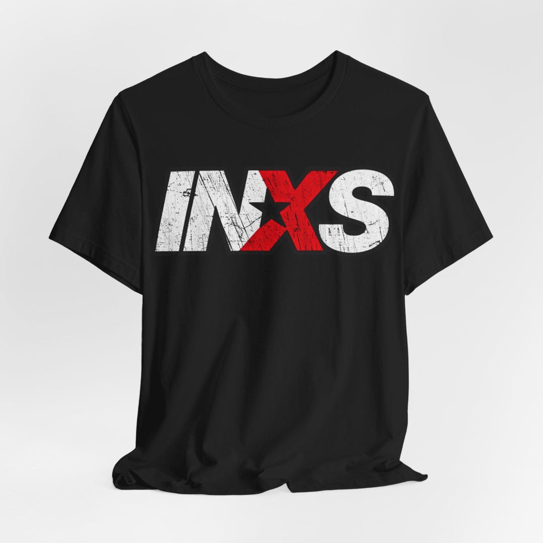 INXS Logo T-shirt Tshirt Tee Shirt T Shirt Band Tee Vintage Aesthetic ...