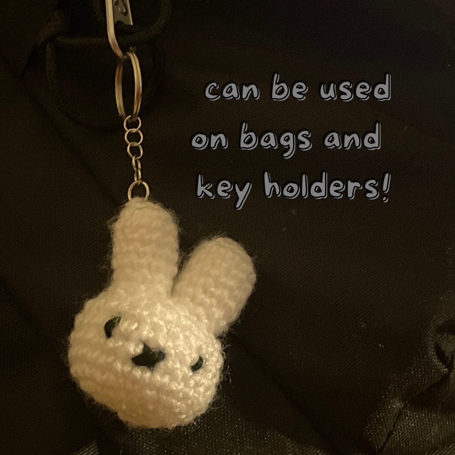 Crocheted Mini Miffy Keychain - Etsy