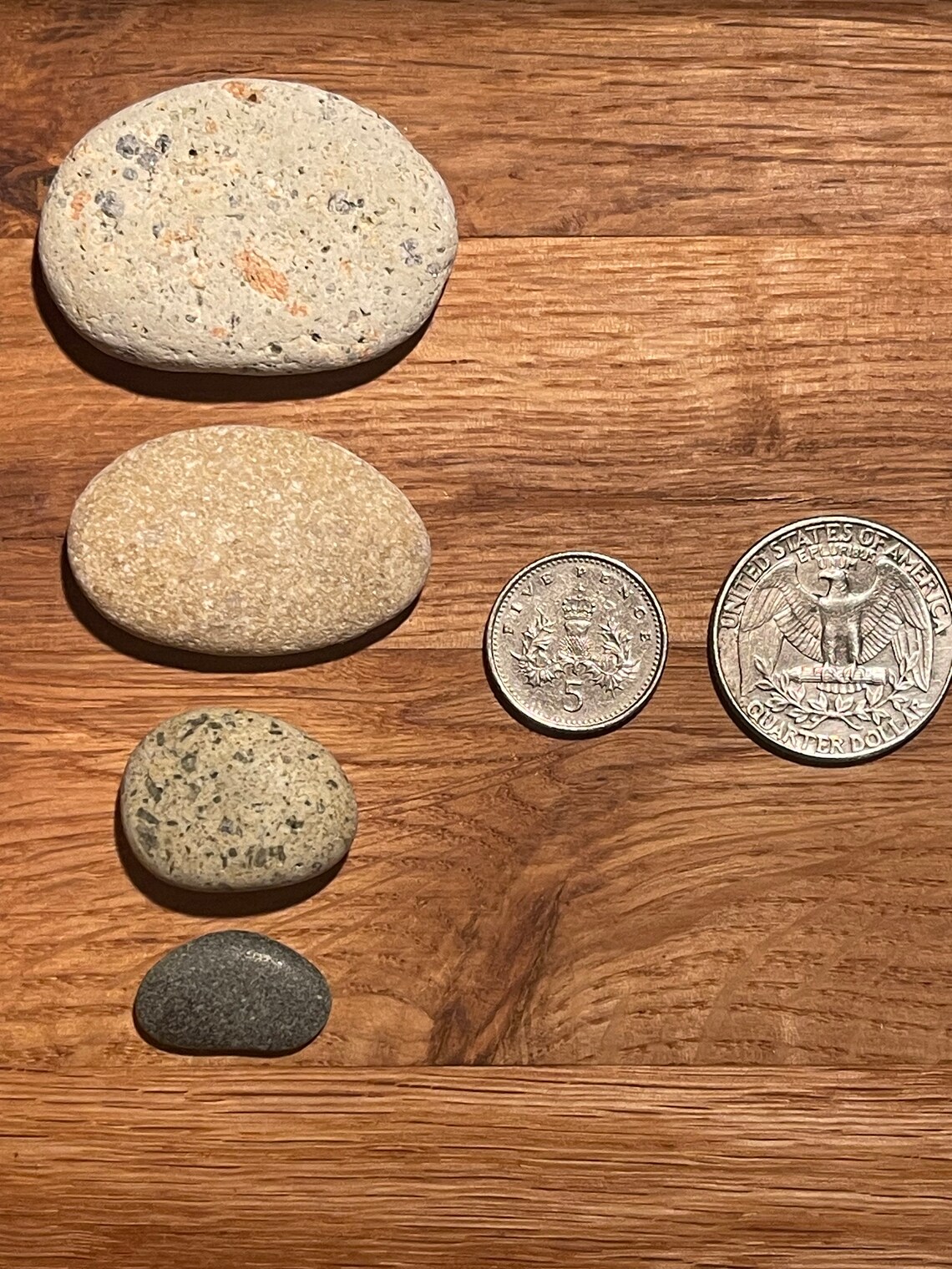 4 Stacking Pebbles Different Shades of Beige Karki Sand and - Etsy