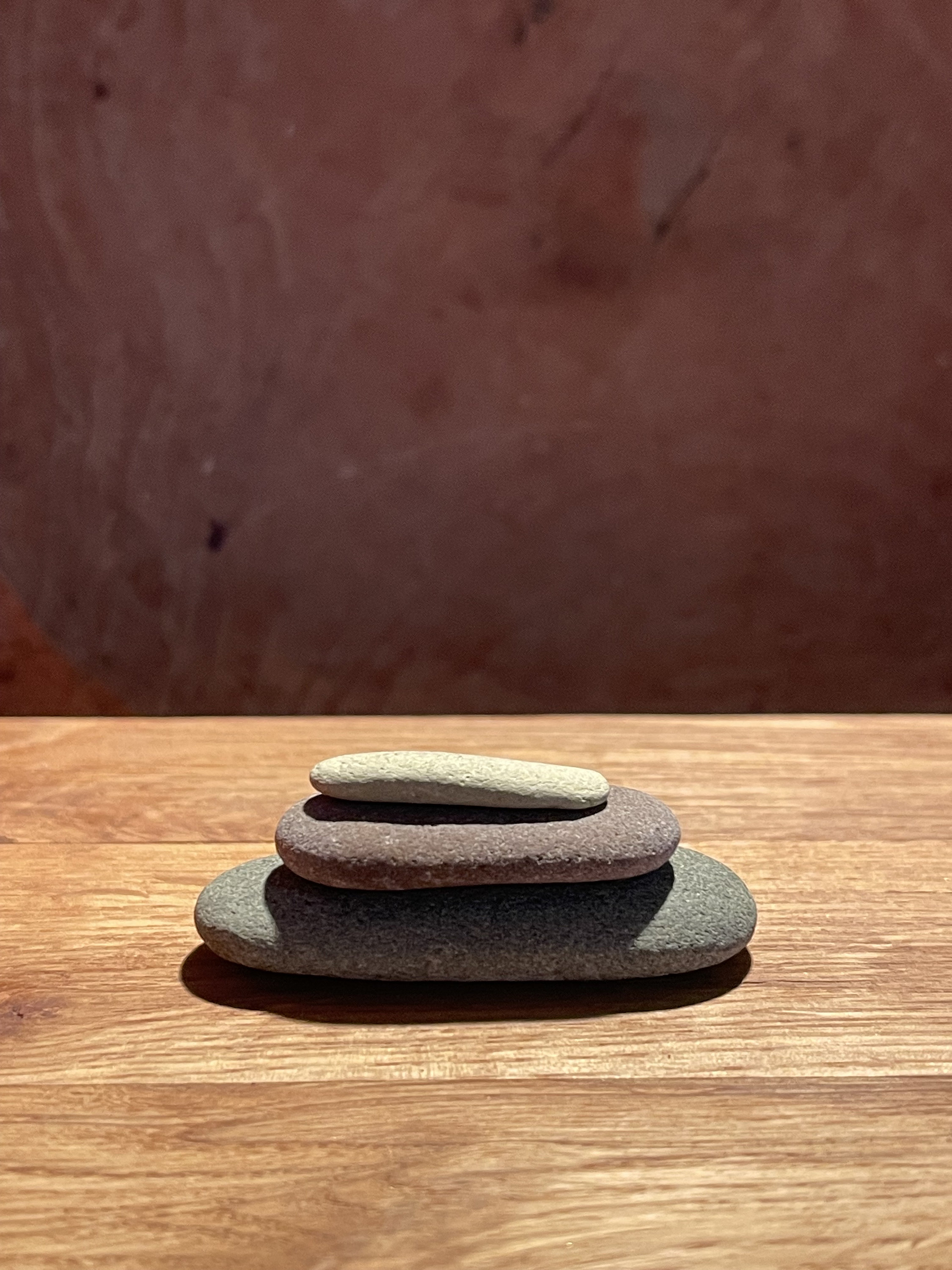 3 Stacking Pebbles, Different Shades of Sand Coloured Pebbles. Hand ...