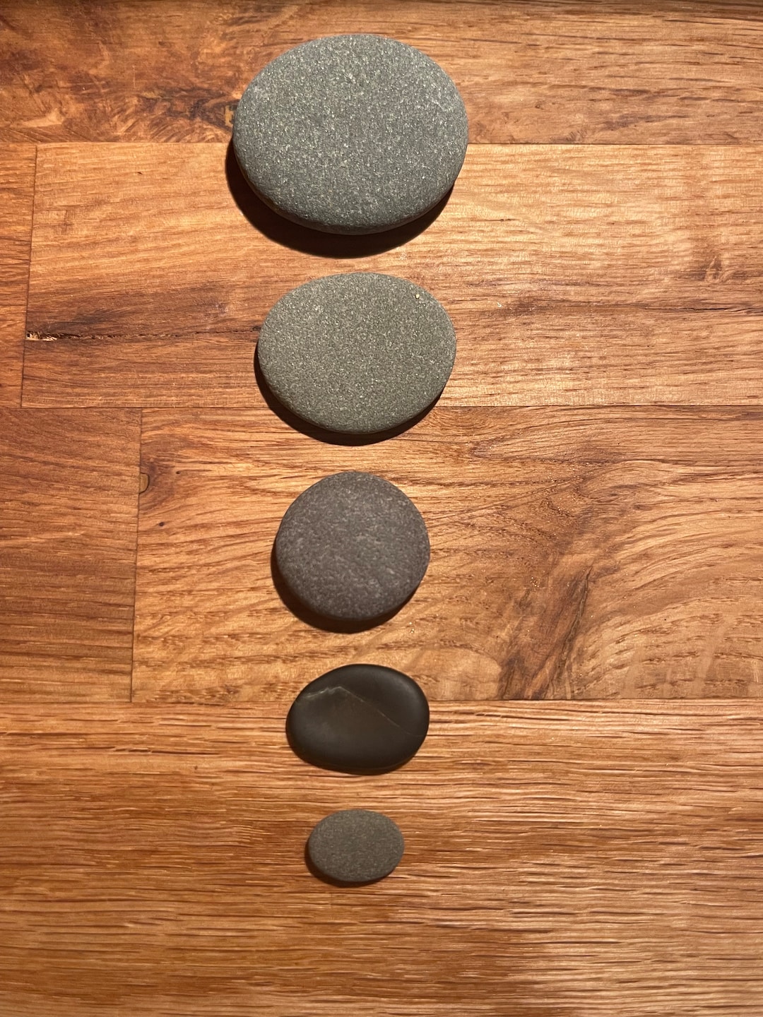 5 Stacking Pebbles Different Shades of Grey and Silky Black - Etsy