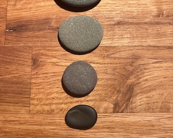 3 Stacking Pebbles, Different Shades of Sand Coloured Pebbles. Hand ...