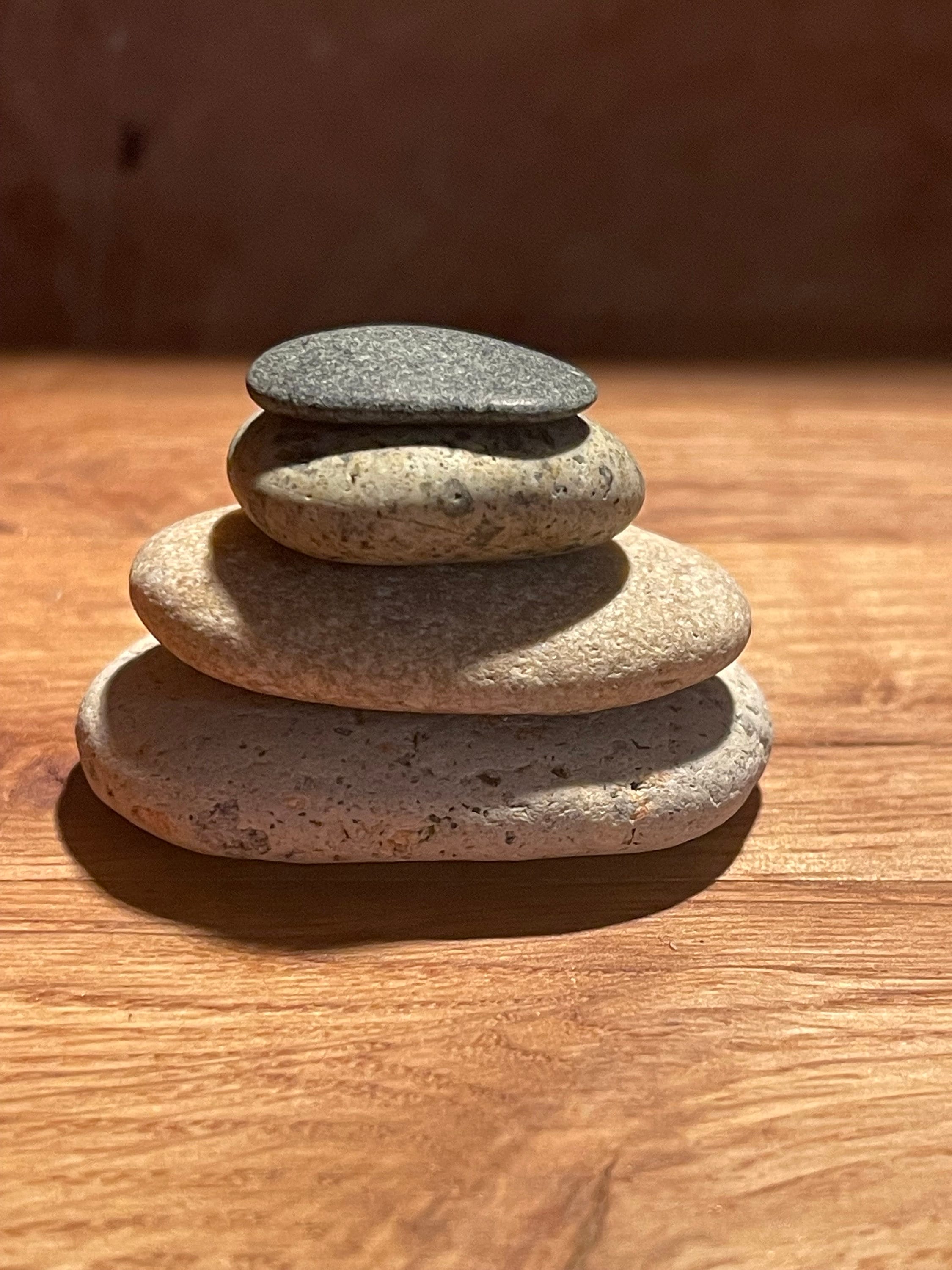 4 Stacking Pebbles Different Shades of Beige Karki Sand and - Etsy