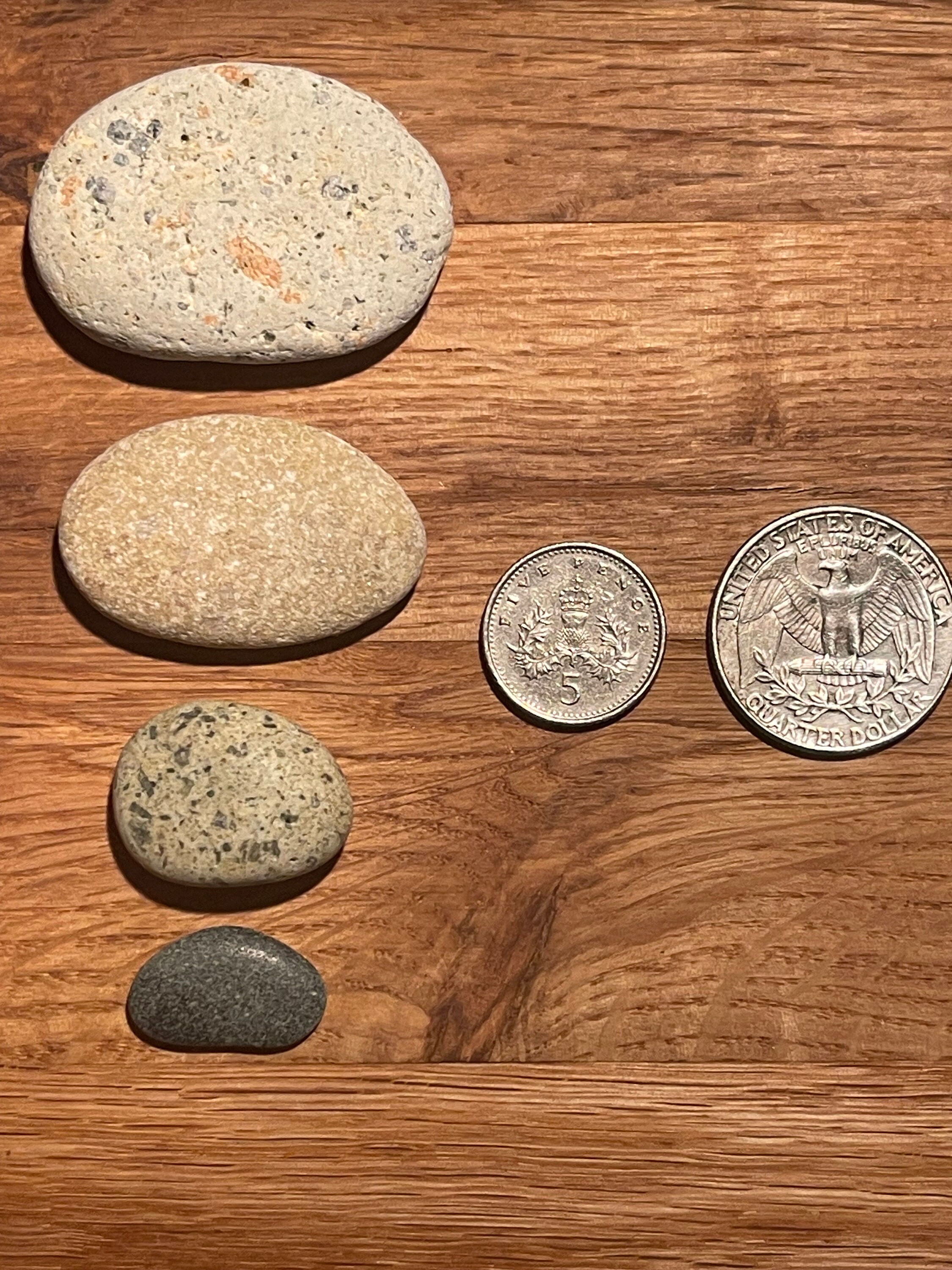 4 Stacking Pebbles Different Shades of Beige Karki Sand and - Etsy