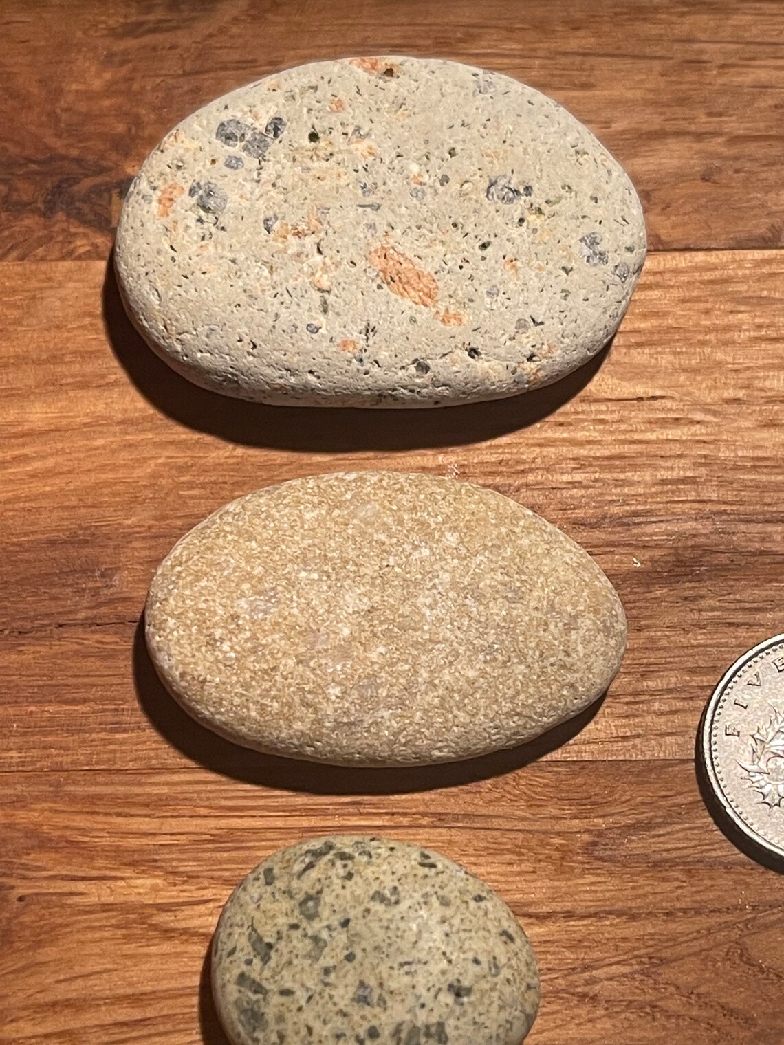 4 Stacking Pebbles Different Shades of Beige Karki Sand and - Etsy