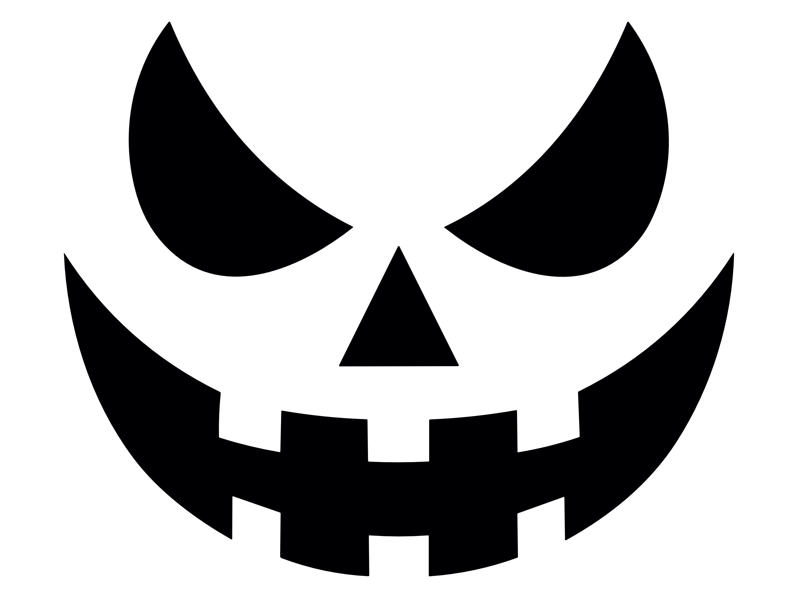 Halloween Evil Pumpkin Vector Digital Download for Commercial Use SVG ...