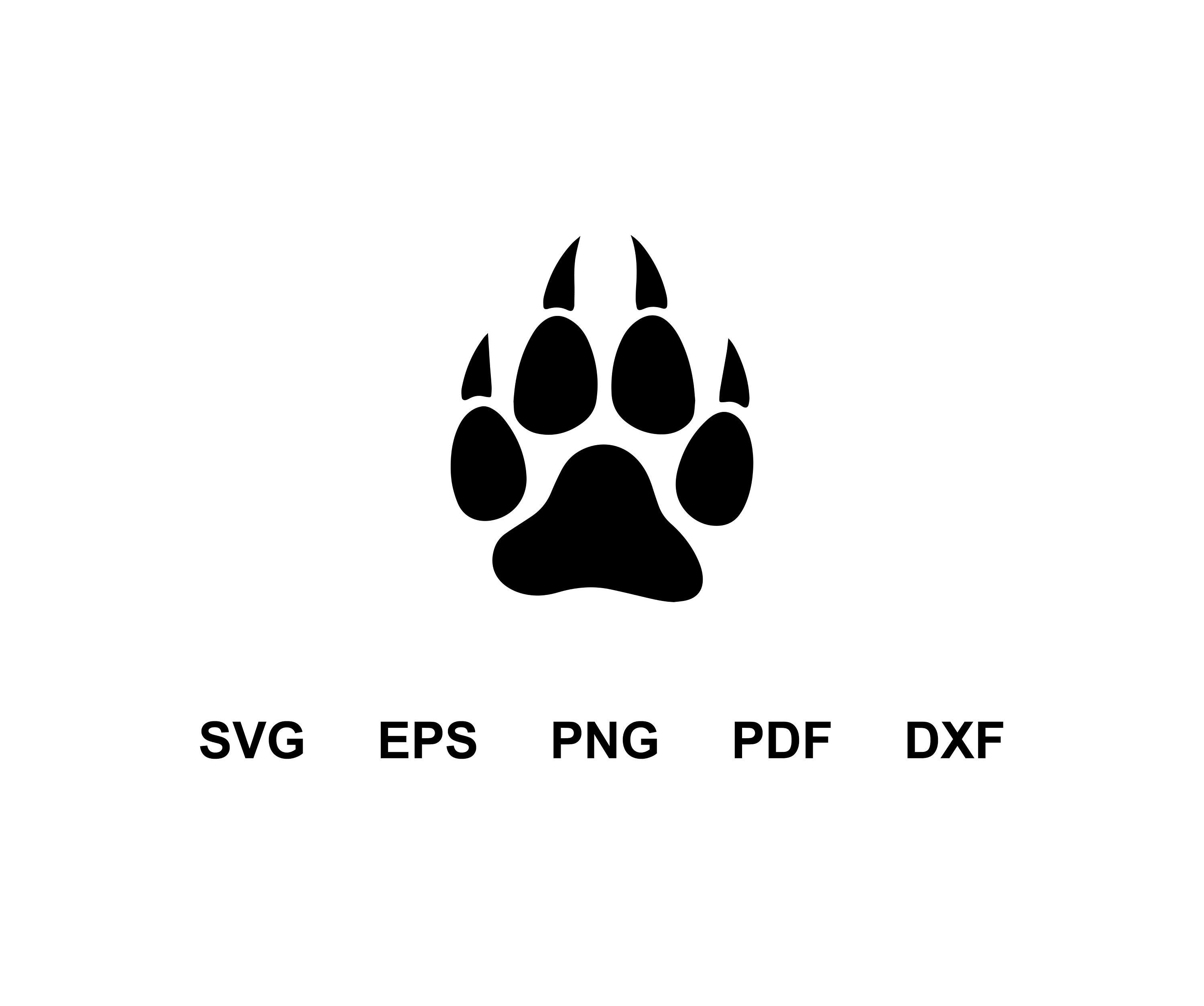 Wolf Paw Svg | Eps, Pdf, Png | for Cricut | Printable - Etsy