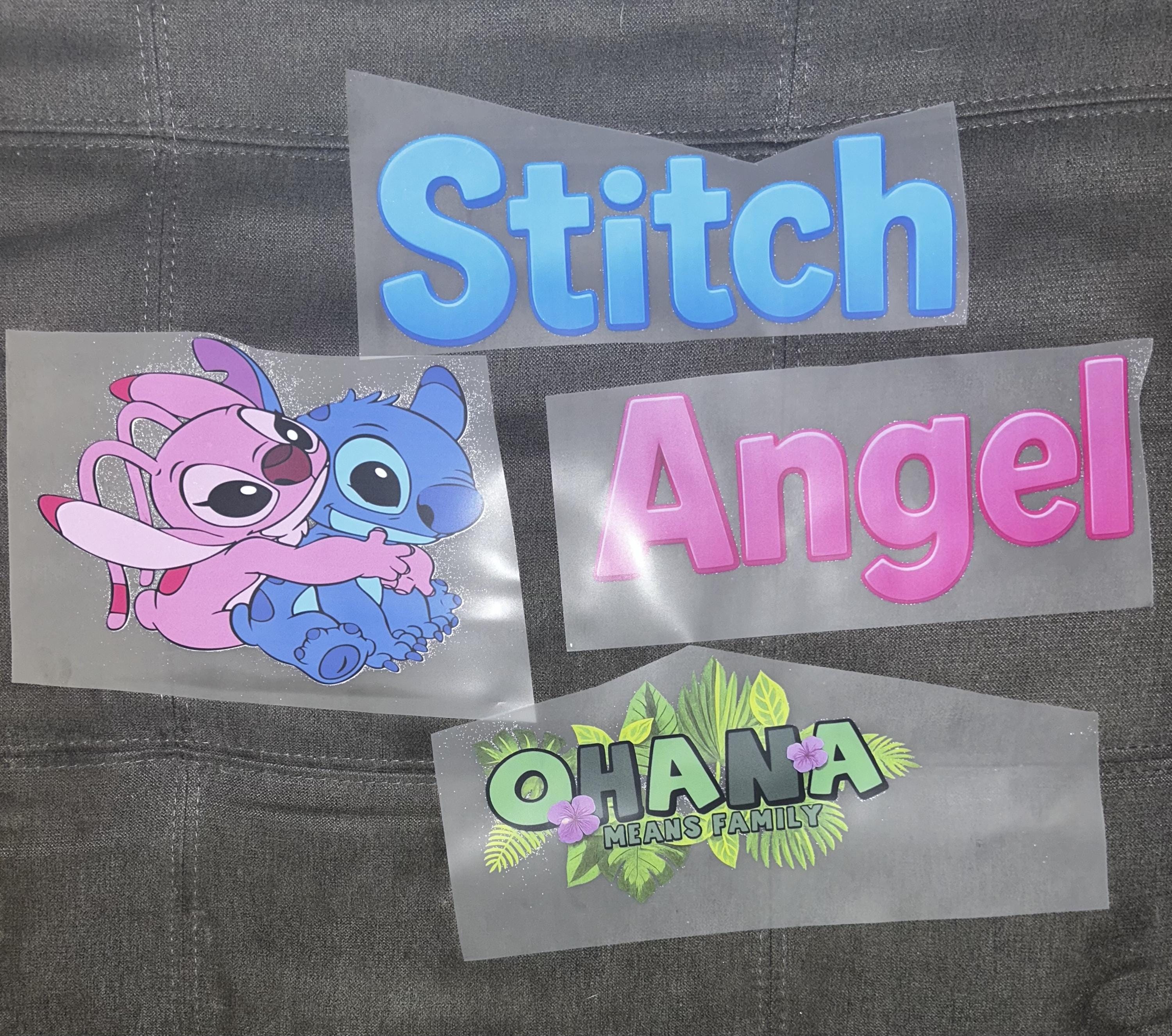 Stitch and Angel Design With Names and Ohana Set - Etsy