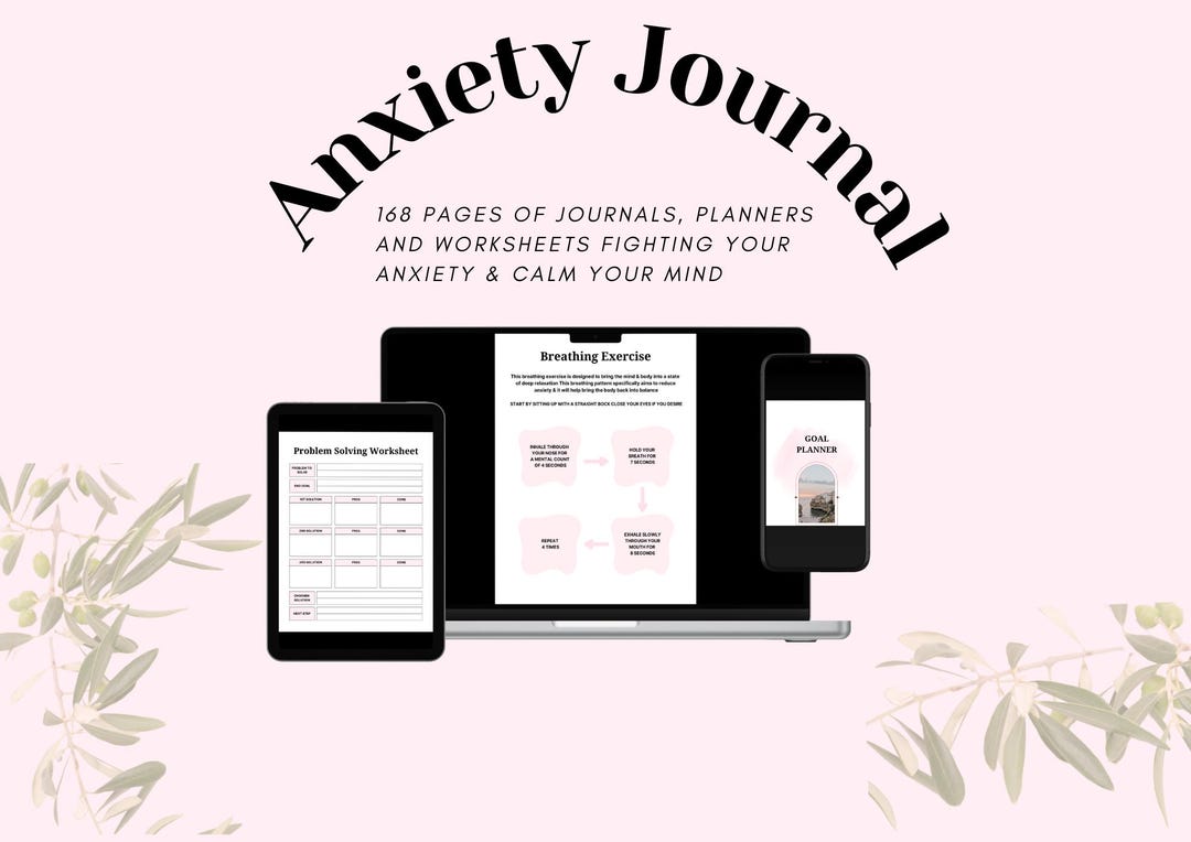 Anxiety Journal Anxiety Worksheets Anxiety Workbook Brain Dump ...