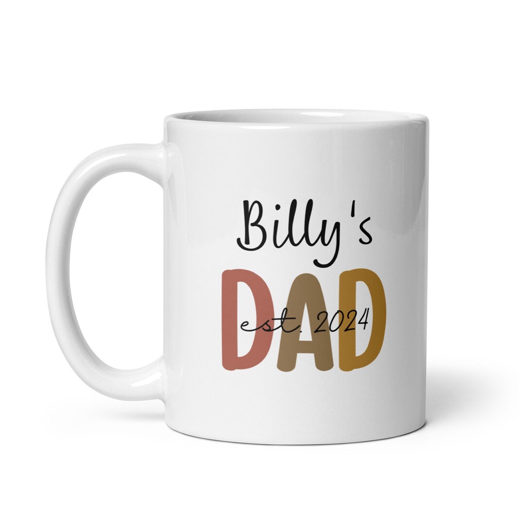 First Time Dad Mug, New Dad Gift From Wife, Promoted to Dad Present for ...
