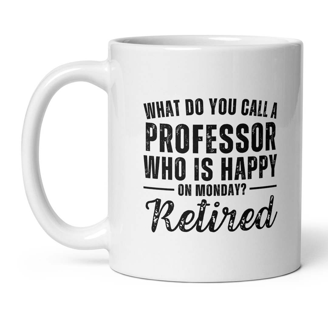 Happy Retirement Gift Personalized Professor Custom Name Retired ...