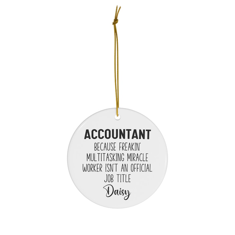 Personalized Accountant Gift, Accounting Ornament, Appreciation Gift ...