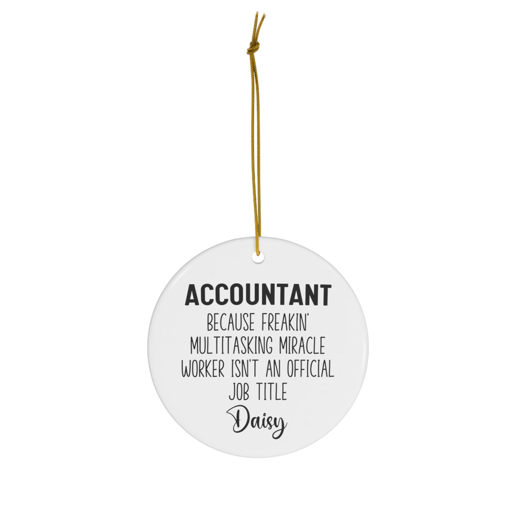 Personalized Accountant Gift, Accounting Ornament, Appreciation Gift ...