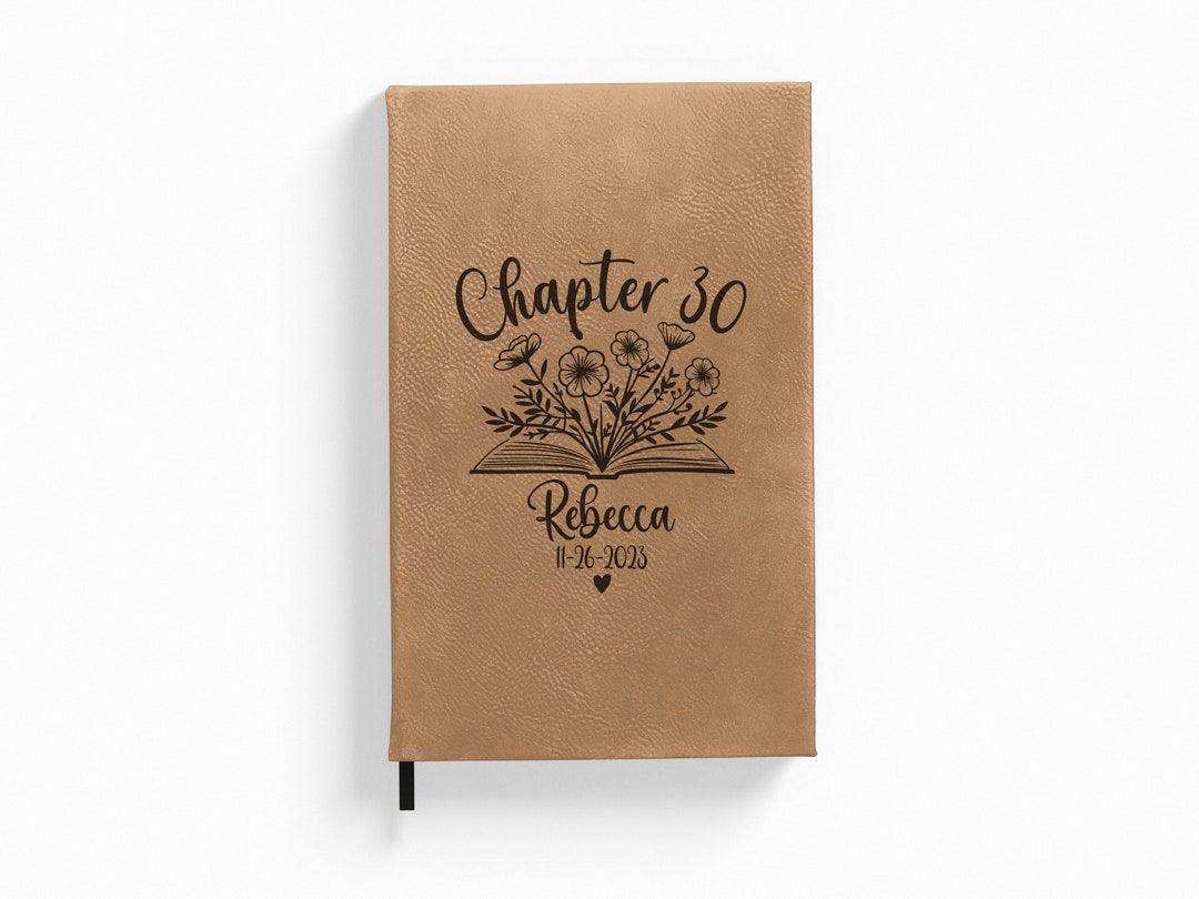 30th Birthday Floral Journal Gift, Personalized 30 Bday Dream Journal ...