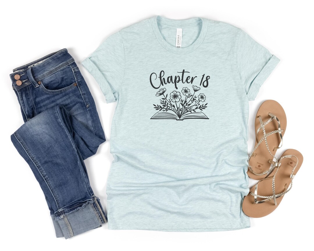 18th Birthday Gifts, Chapter 18 Booklover Shirt for Daughter, Reader ...