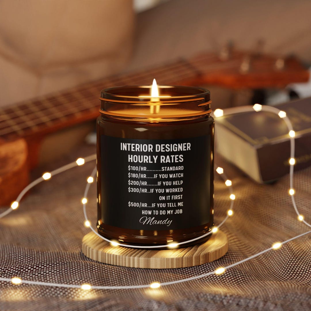 Personalized Interior Designer Gift, Interior Designer Candle, Funny ...