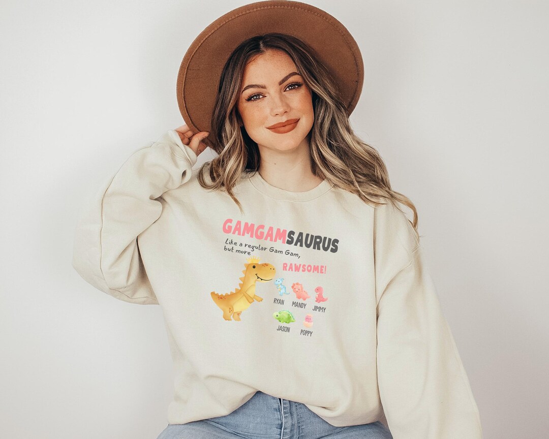 Personalized Gam Gam Gift, Gam Gam Sweatshirt, Custom Grandma Sweater ...