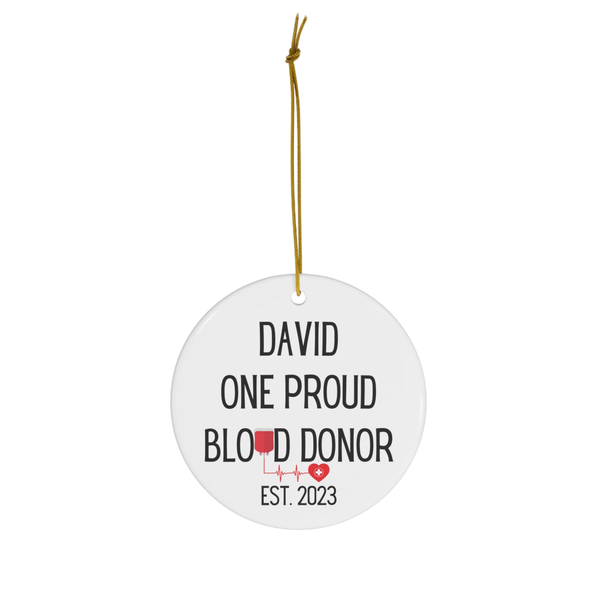 Personalized Blood Donor Gifts, Blood Donor Ornament, Blood Donation ...