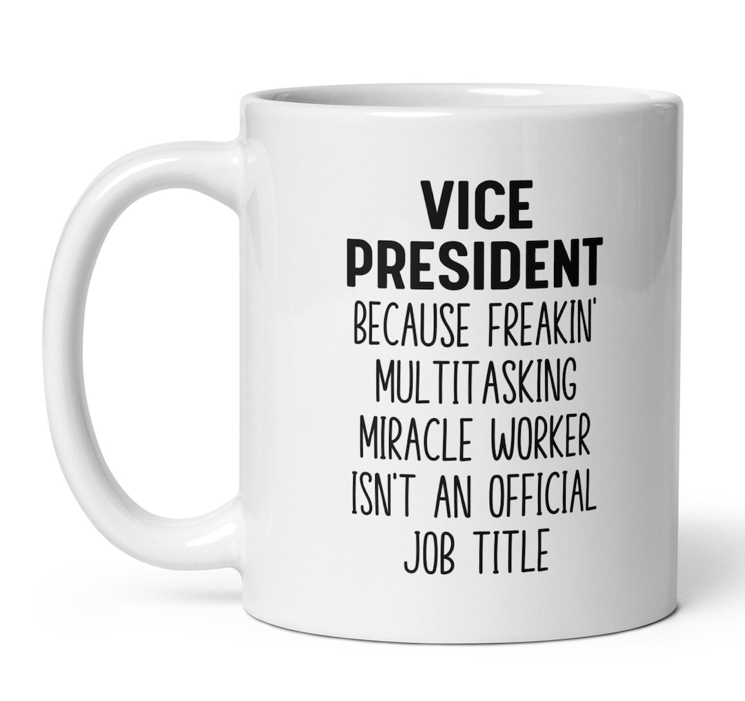 Personalized Vice President Mug, Appreciation Gift, New Job Gift ...
