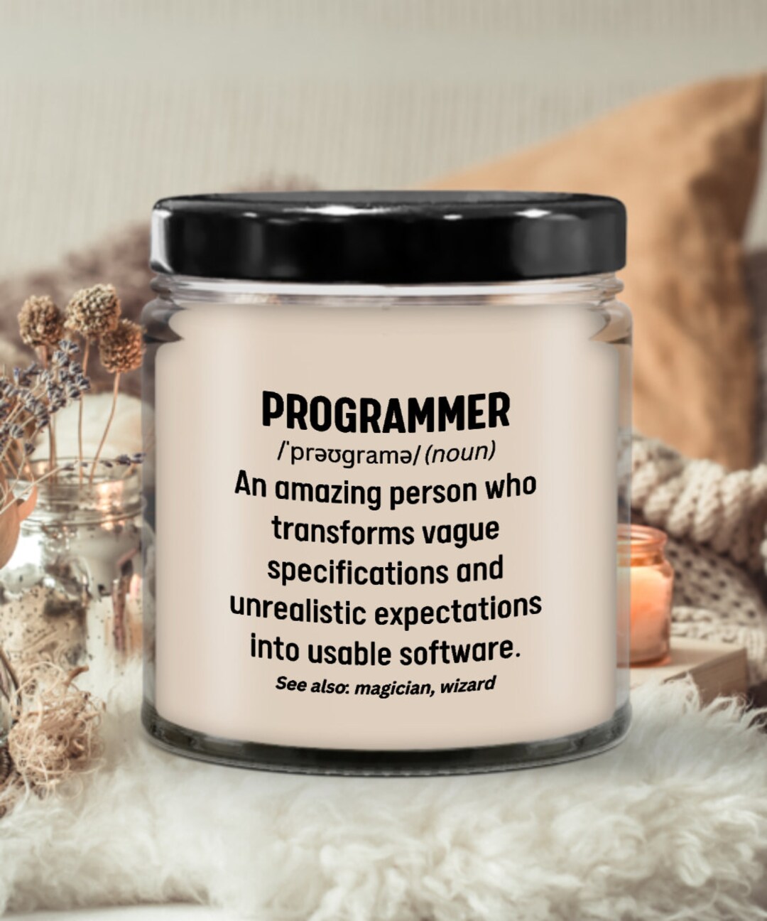 Programmer Candle Gift for Computer Programmer, Funny Programmer ...