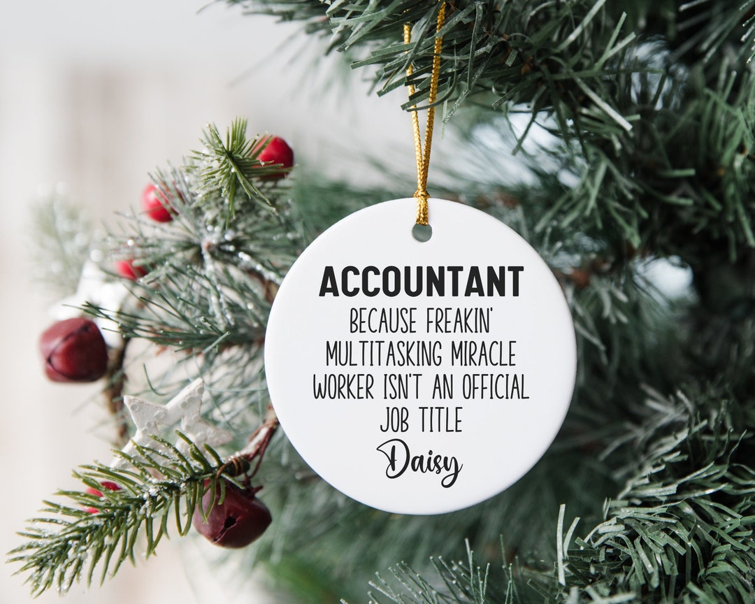 Personalized Accountant Gift, Accounting Ornament, Appreciation Gift ...