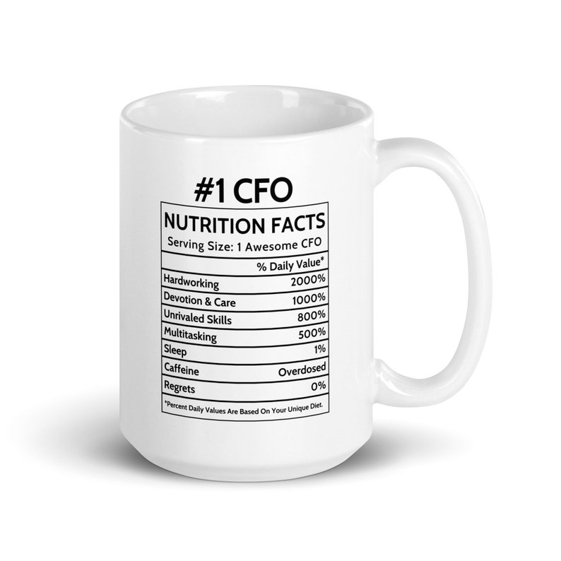 CFO Nutrition Facts Mug CFO Gift Thank You Gift for Cfos - Etsy