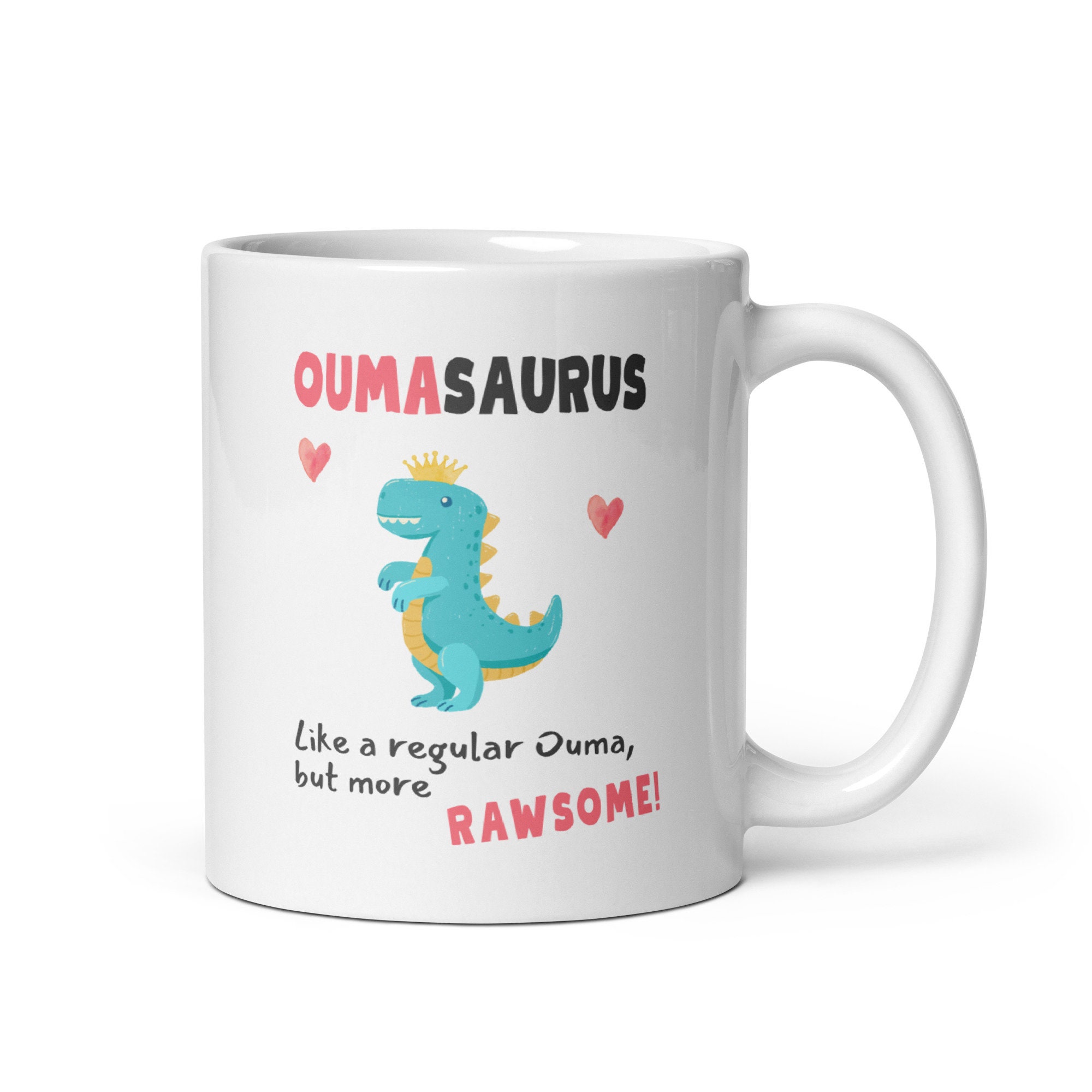 Ouma Gift Oumasaurus Dinosaur Mug for Grandma, Grandmother Gift From ...