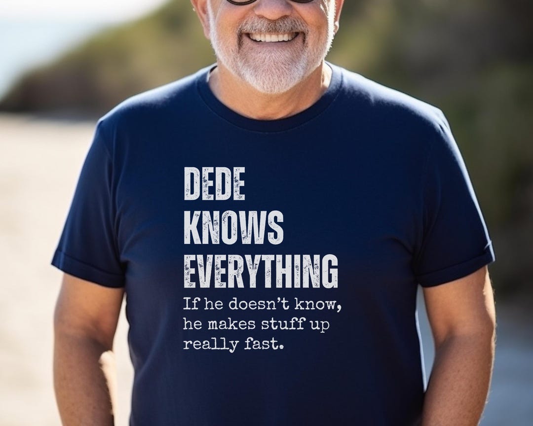 Dede Shirt, Funny Dede Gift for New Turkish Grandpa, Tshirt for ...