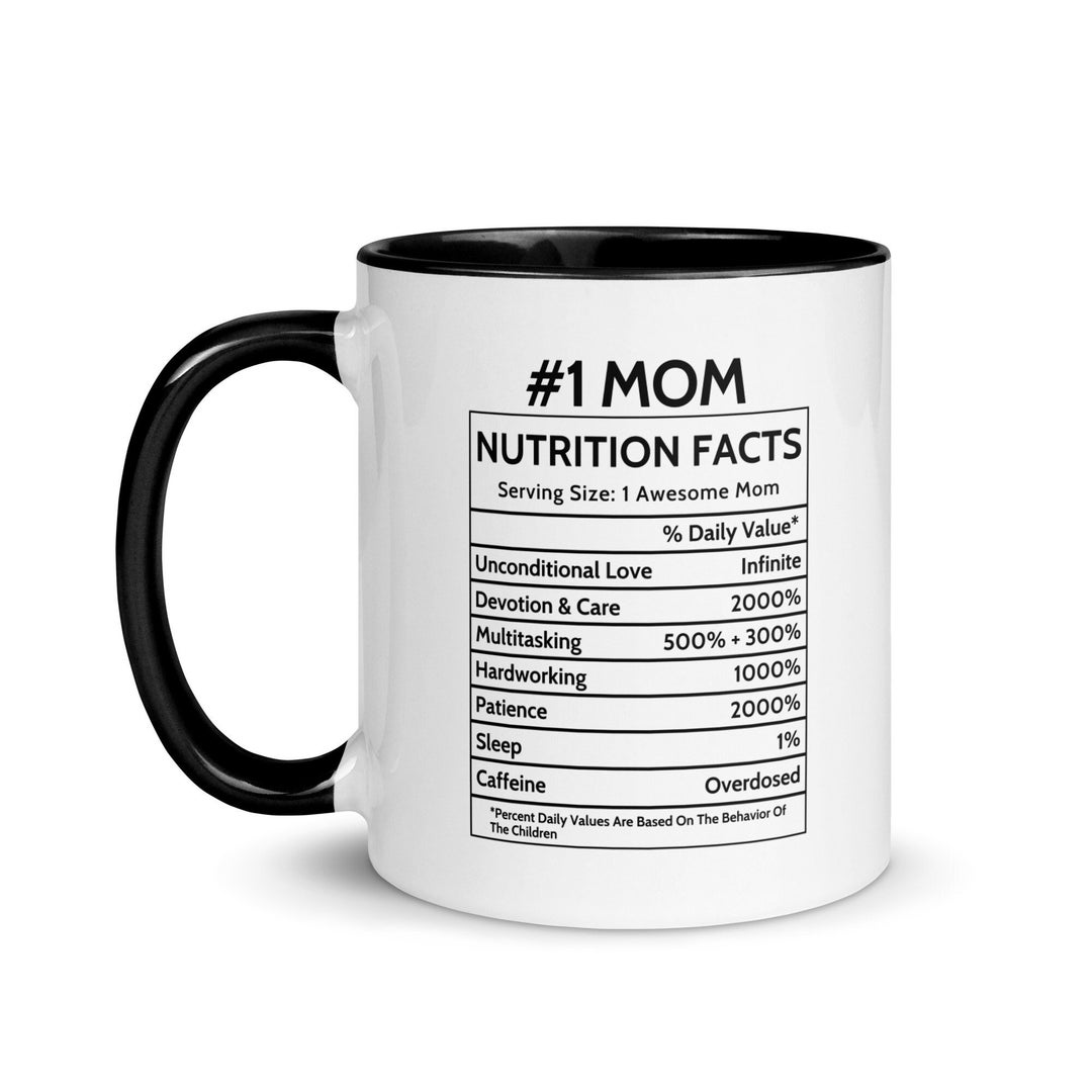 Mom Nutrition Facts Mug, Personalized Mom Mug, Gift From Daughter ...