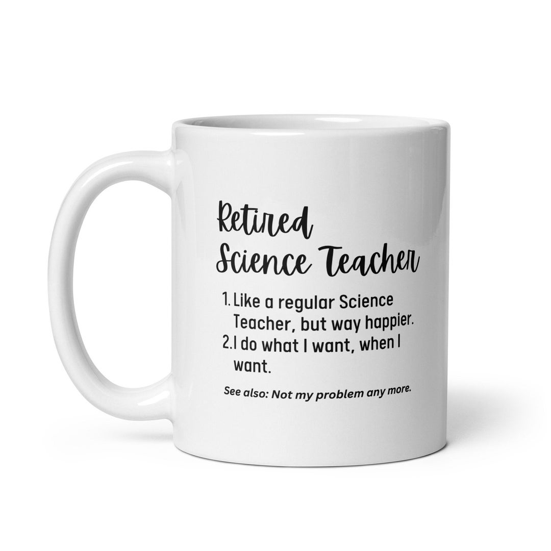 Personalized Retirement Gift for Science Teacher, Customized Retired ...