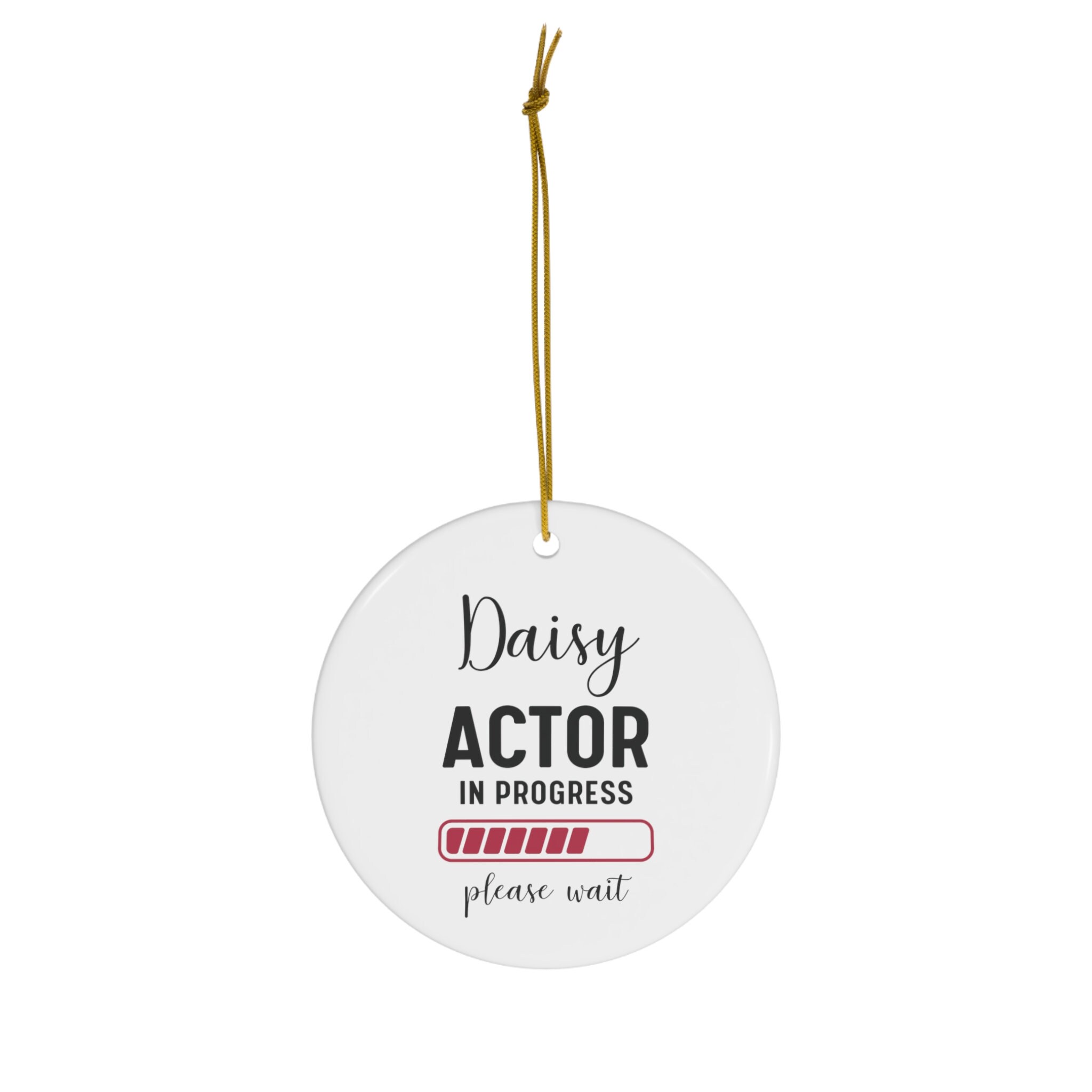 Personalized Future Actor Ornament, Custom Name Gift, Actor in Progress ...