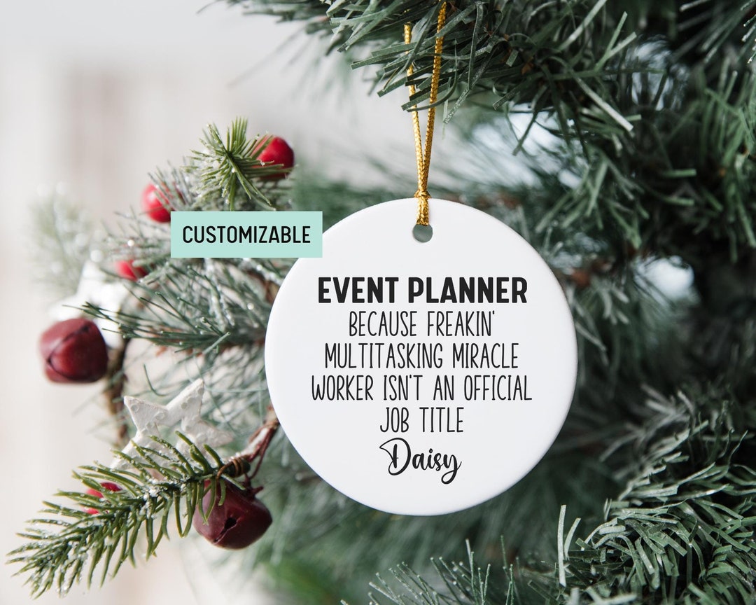 Personalized Event Planner Gift, Event Planner Ornament, Appreciation ...