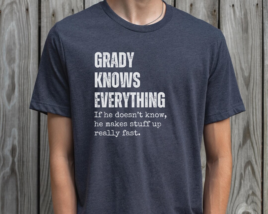 Grady Shirt, Funny Grady Gift for New Irish Grandpa, Tshirt for ...