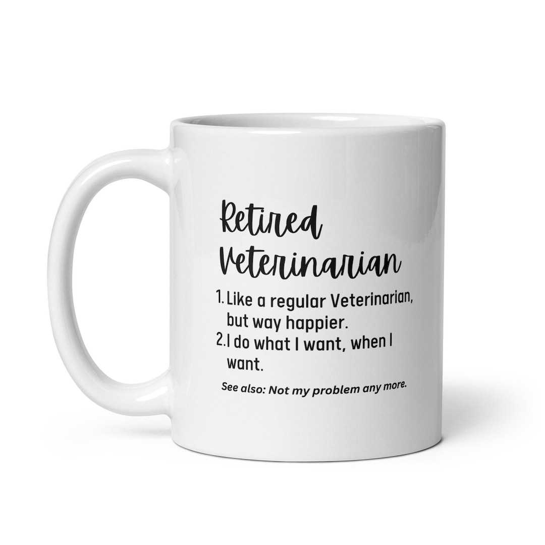 Personalized Retired Veterinarian Gift, Customized Retirement ...