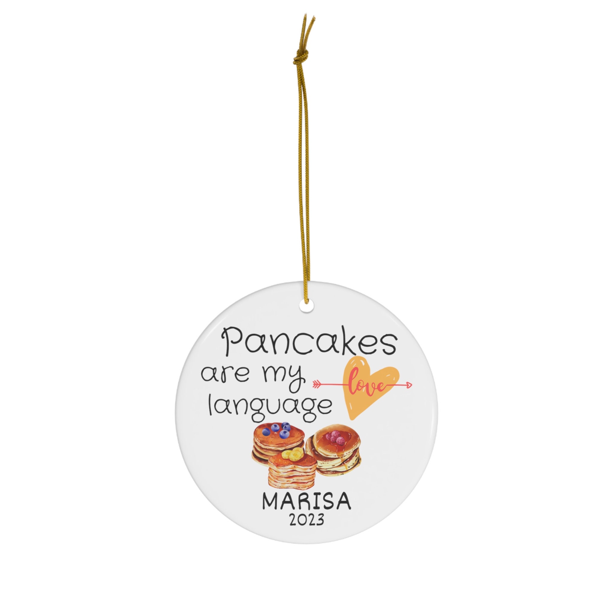 Personalized Pancake Ornament Custom Name Pancake Lover Gift - Etsy