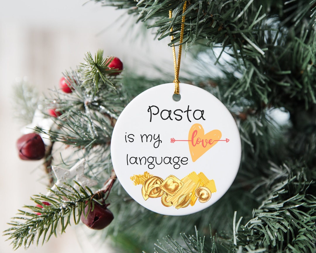 Pasta Ornament, Pasta Christmas Ornament, Italian Food Ornament, Pasta ...