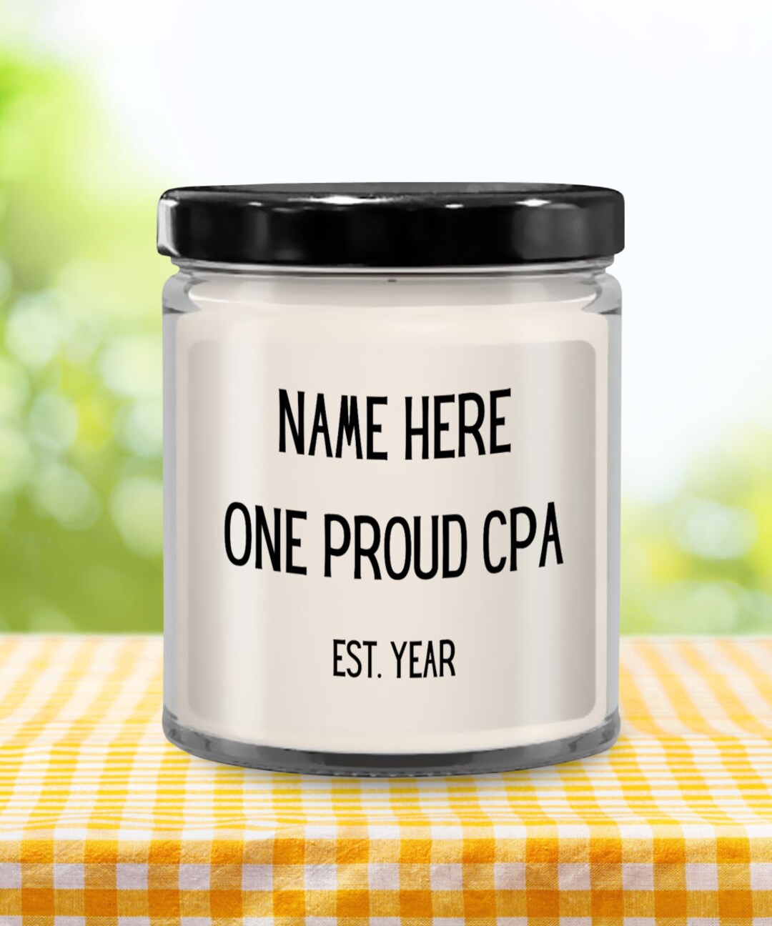 Personalized CPA Candle, Accountant Gift, Customized New CPA Gift ...