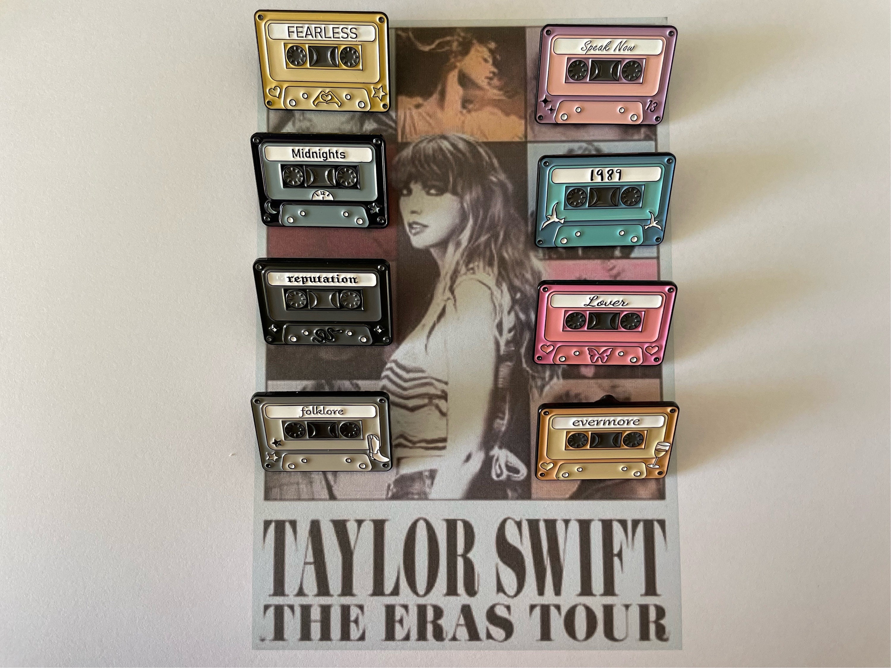 The Eras Tour Pins Cassette Inspired by Albums Taylor Swift Enamel Pin ...