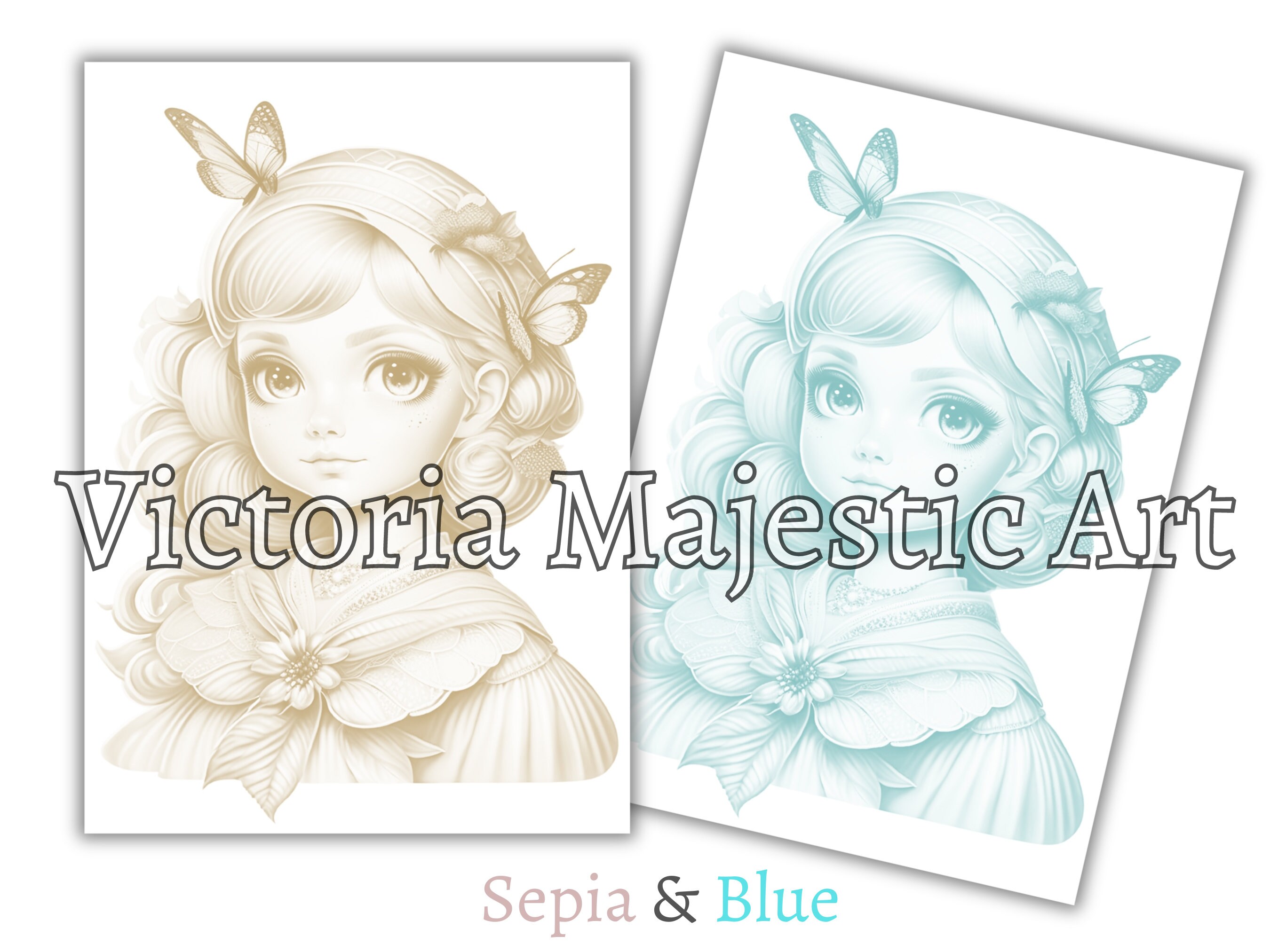 Radiant Sprites Premium Fairy Coloring Pages for Women PDF - Etsy