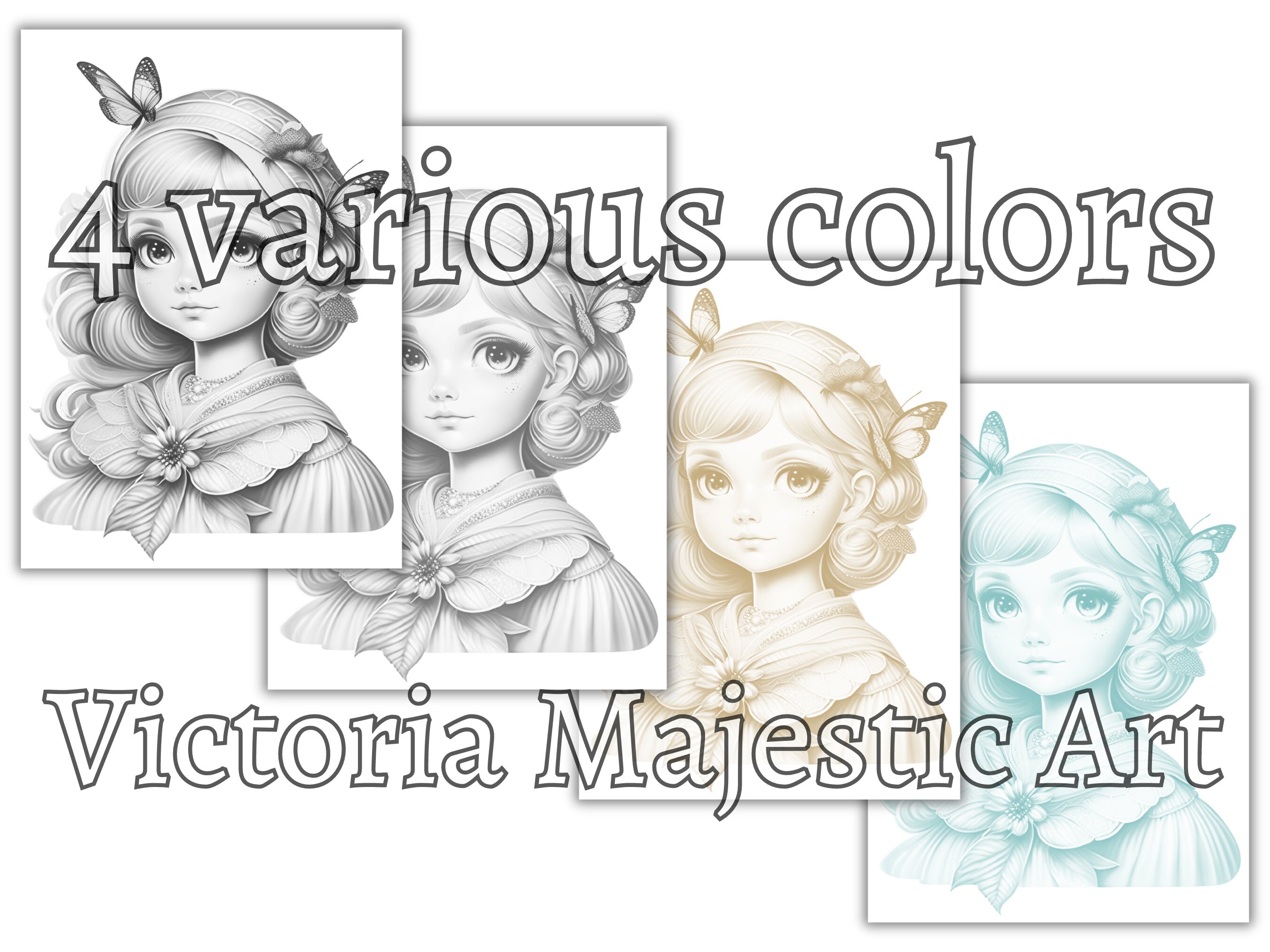 Radiant Sprites Premium Fairy Coloring Pages for Women PDF - Etsy